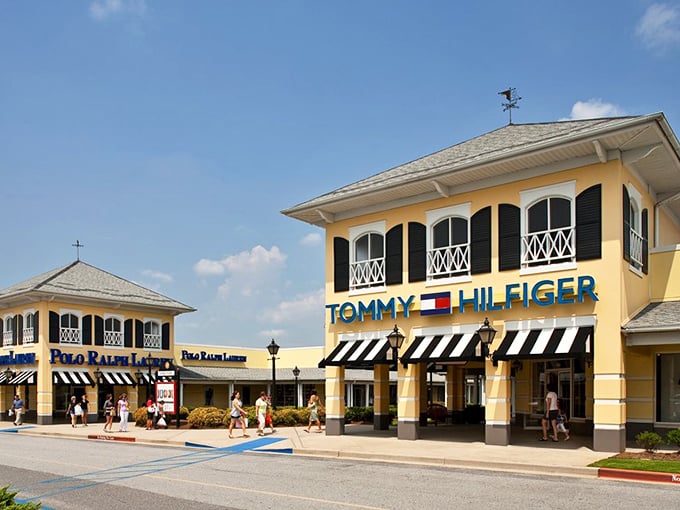 Yellow coastal charm meets serious shopping power in this Tommy Hilfiger flagship that screams vacation vibes.