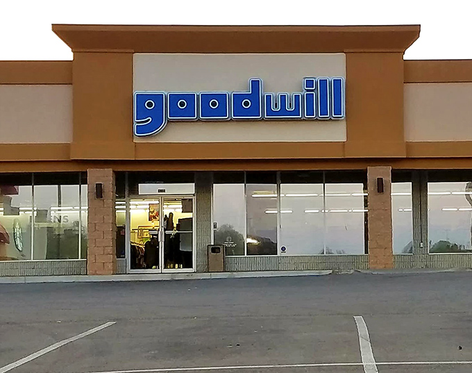 Goodwill's clean lines and professional appearance make secondhand shopping feel like a legitimate retail experience.