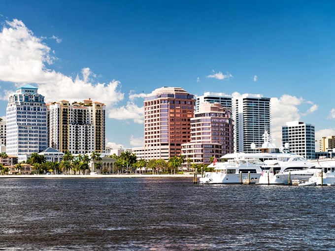 West Palm Beach's skyline rises majestically from the Intracoastal, offering urban sophistication with waterfront charm.