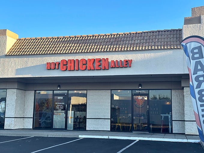 Strip mall magic happens here, where Nashville-style heat meets Arizona's desert dining scene perfectly.