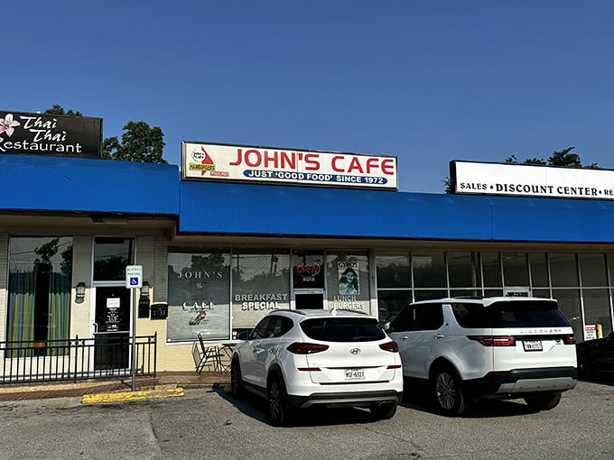 John's Cafe keeps it refreshingly simple: "Just Good Food Since 1972." No gimmicks needed when you're this delicious.