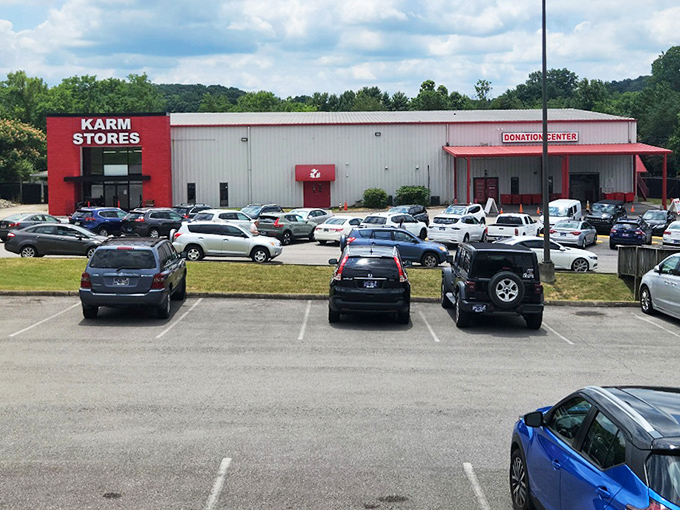 When the parking lot looks like Black Friday at Target, you know KARM's got the goods inside.