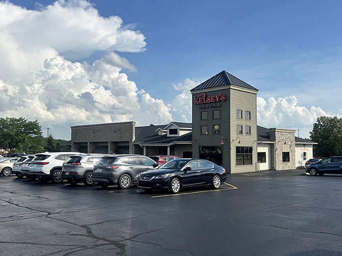 Kelsey's modern exterior promises good things - sometimes contemporary design delivers on classic comfort.