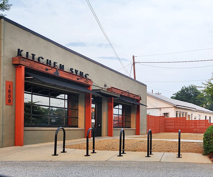 Kitchen Sync's modern look hints at comfort food with a contemporary twist - Greenville dining at its finest.