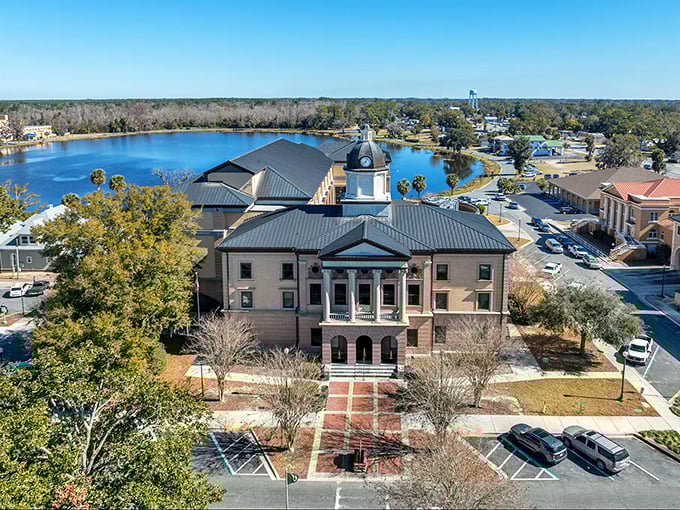 Lake City's historic courthouse stands proud, watching over a community where neighbors still know names.