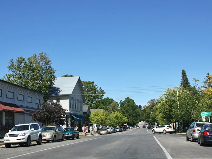 Leland's main street reminds you that some of life's best seats don't require reservations or ticket fees.