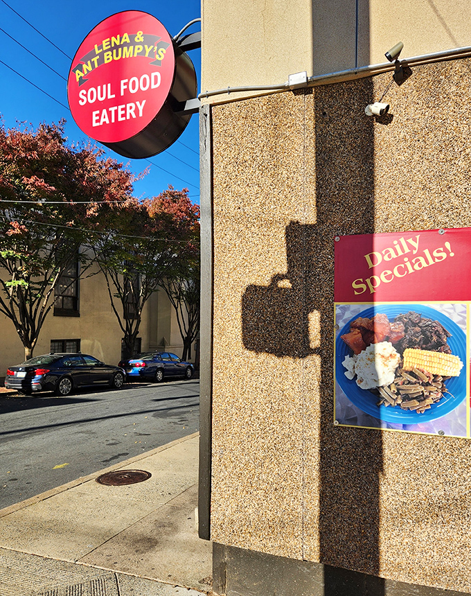 This colorful soul food haven advertises daily specials that probably include desserts worth planning your entire day around.