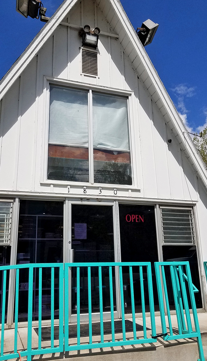 This A-frame gem proves that architectural charm and exceptional donuts make the most delightful morning combination.