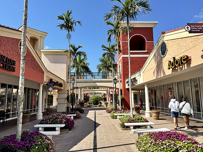 Those colorful buildings pop like candy against the Florida sky – sweet deals inside match the view.