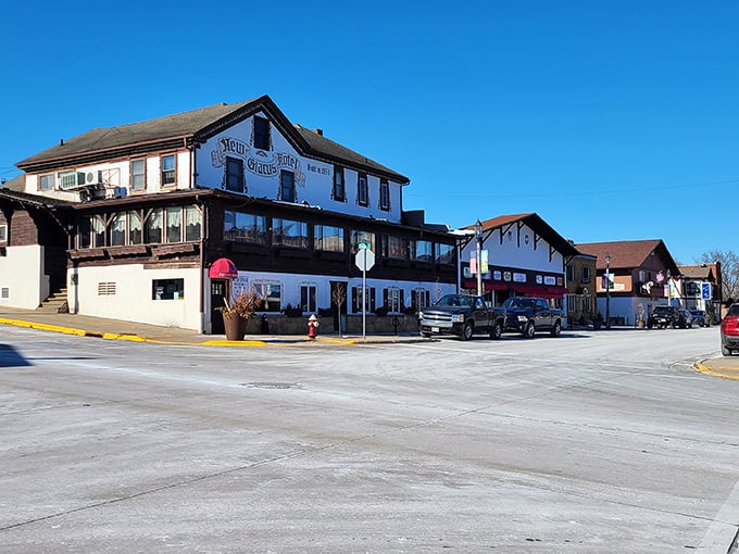 New Glarus brings Swiss charm to Wisconsin without requiring a passport or yodeling lessons.