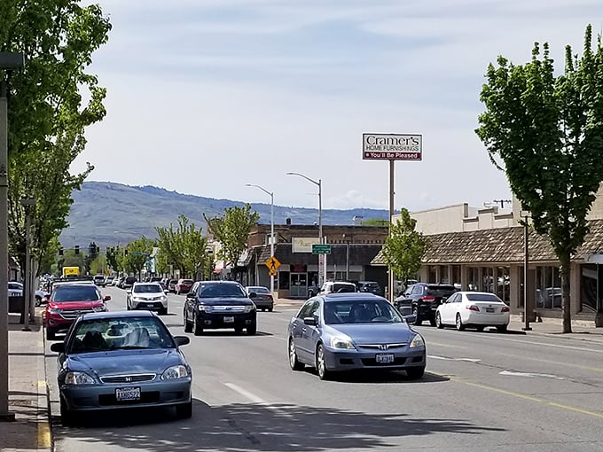 Downtown Omak keeps it real with honest storefronts that don't need fancy marketing to attract loyal customers. 