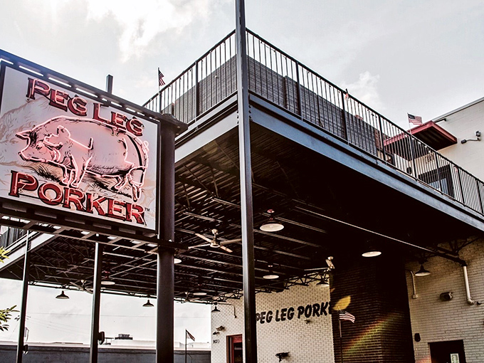 Two stories of barbecue bliss, because sometimes one level just isn't enough for greatness.