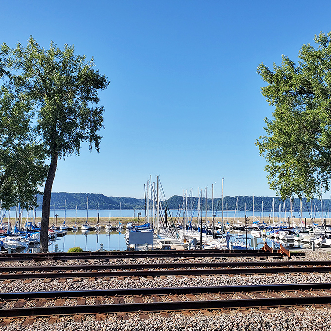 Pepin's waterfront invites you to dip your toes in or simply sit back and watch boats glide across the crystal-clear bay.