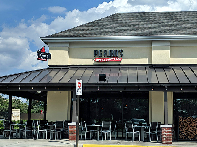 Pig Floyd's sleek exterior hints at barbecue innovation while promising to honor all the smoky traditions that matter.