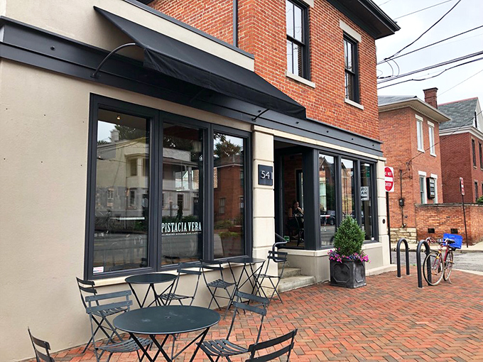 Clean lines and outdoor seating suggest European café culture has found its Ohio home.