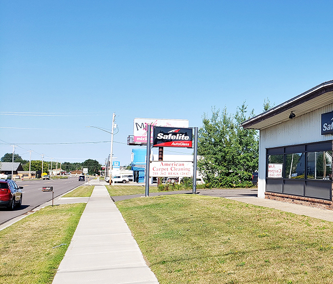 Rhinelander's stately brick buildings house local businesses where "fast service" means they remember your name, not how quickly they rush you out.