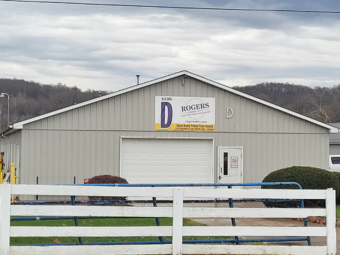 The simple exterior hides a treasure trove where collectors gather to swap stories and special finds.