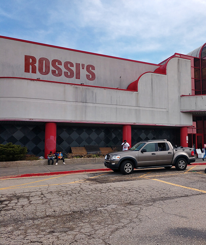 Rossi's distinctive red-trimmed building beckons like a siren song to anyone who appreciates a good bargain hunt.