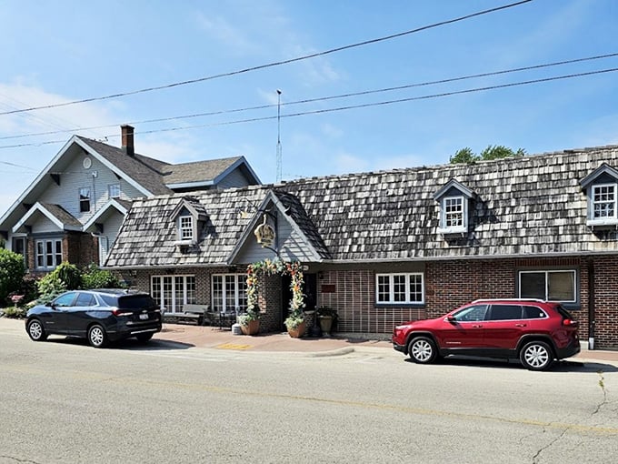 This brick and timber beauty has that "been here forever" look that only comes with decades of satisfied customers.