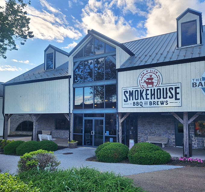 Modern meets traditional in this sleek smokehouse where craft beer and barbecue create perfect harmony.