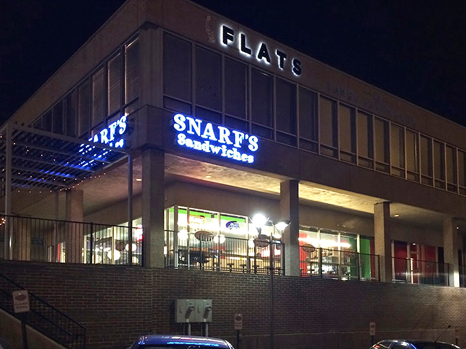 Downtown energy meets sandwich perfection in this sleek spot where office workers become devoted regulars.