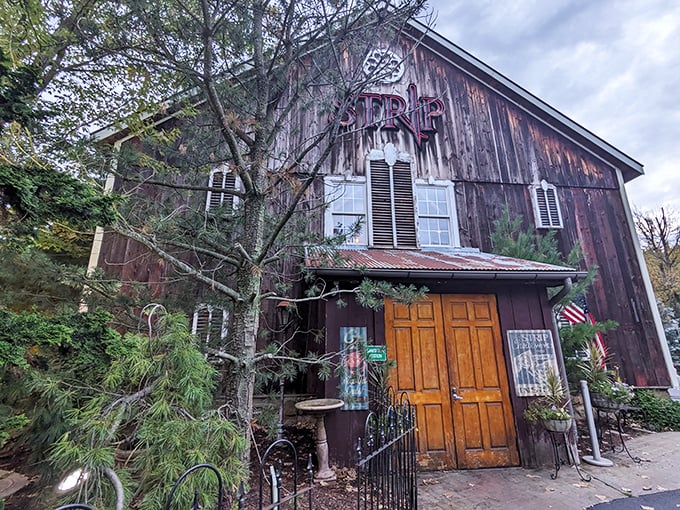 Rustic barn charm meets serious steak craftsmanship in this weathered Avon dining destination.