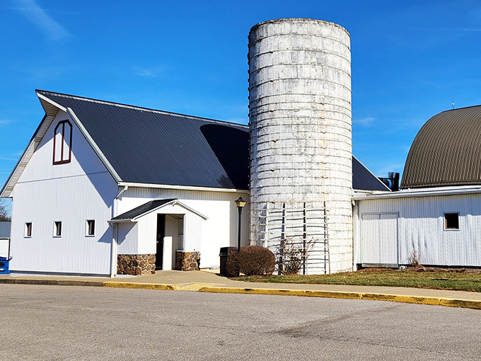 The Barn Restaurant lives up to its name with this genuine white barn and silo. Farm-to-table isn't just a trend here&mdash;it's where they started!