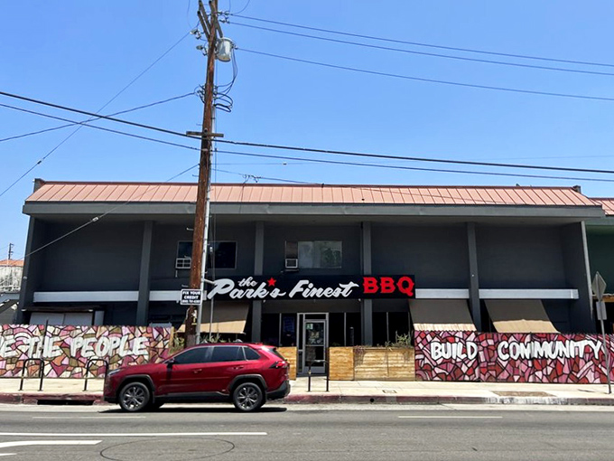 The Park's Finest sits pretty with that classic barbecue joint vibe that draws you in like smoke.