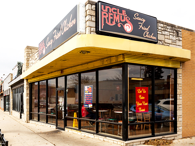 Uncle Remus brings that distinctive Chicago mild sauce magic to suburban Broadview &ndash; stone facade, legendary chicken, pure satisfaction.