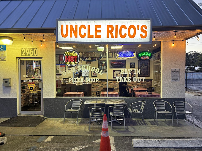 Uncle Rico's keeps it simple with that classic pizza shop charm that never goes out of style.