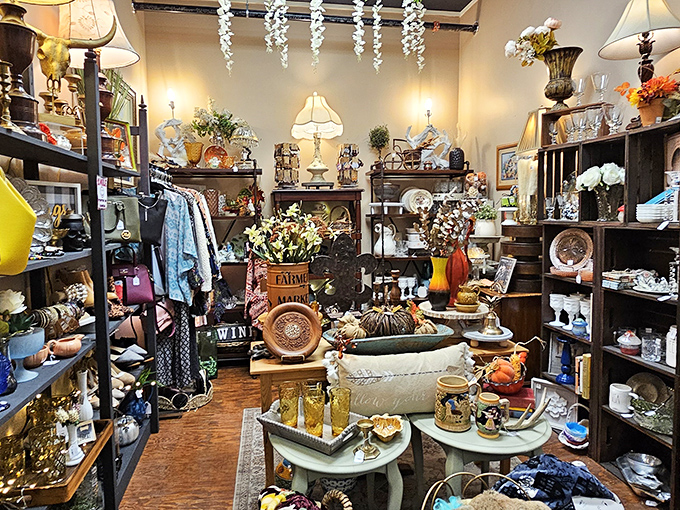 Inside this cozy marketplace, every corner reveals carefully curated treasures that feel like discovering grandma's secret attic.