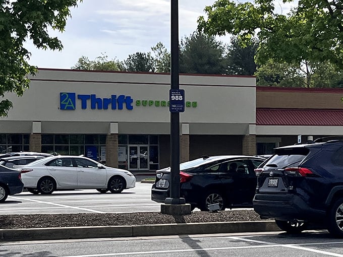Another angle of 2nd Ave Thrift reveals its impressive scale. The Fort Knox of forgotten fashion, where patience yields golden finds!