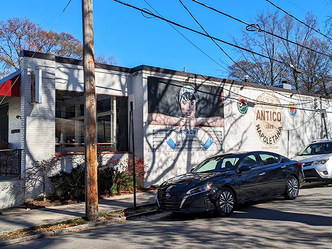 Street art meets authentic Italian tradition where every painted wall tells tales of tomatoes, mozzarella, and pure passion.