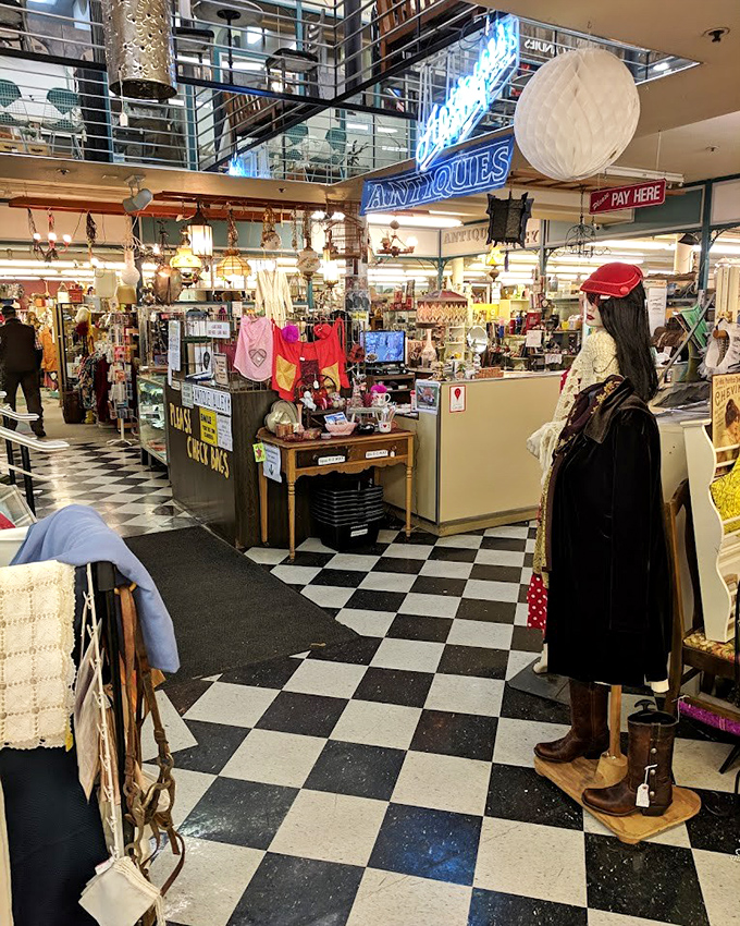 The checkered floor pattern mirrors life itself - sometimes you're on black squares, sometimes white, but always moving forward.