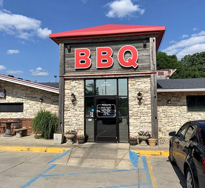 This rustic setup screams authentic barbecue - where patience meets fire to create something truly magical and delicious.