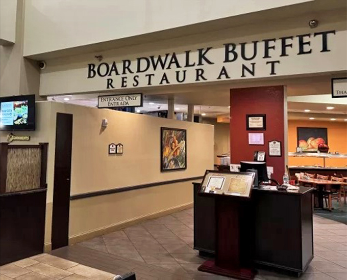 Clean, simple, and ready to feed hungry crowds - this is buffet dining done exactly right.