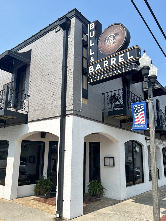 Behind that stylish brick facade, Bull and Barrel serves up steaks that would make even the pickiest Texan tip their hat.