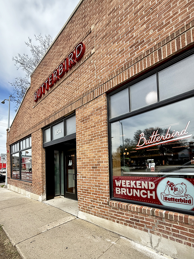 Clean lines and classic brick - this Madison gem proves elegance and comfort can share the same plate.