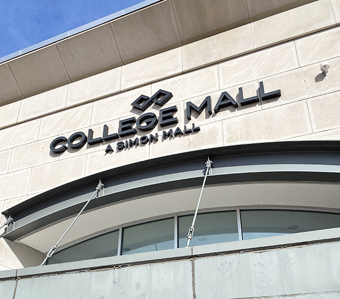 Clean lines and contemporary design welcome IU students and locals alike. This isn't just shopping&mdash;it's a climate-controlled retail adventure!