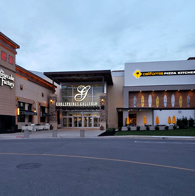 Modern architecture meets timeless shopping therapy in this Franklin retail sanctuary that never disappoints.