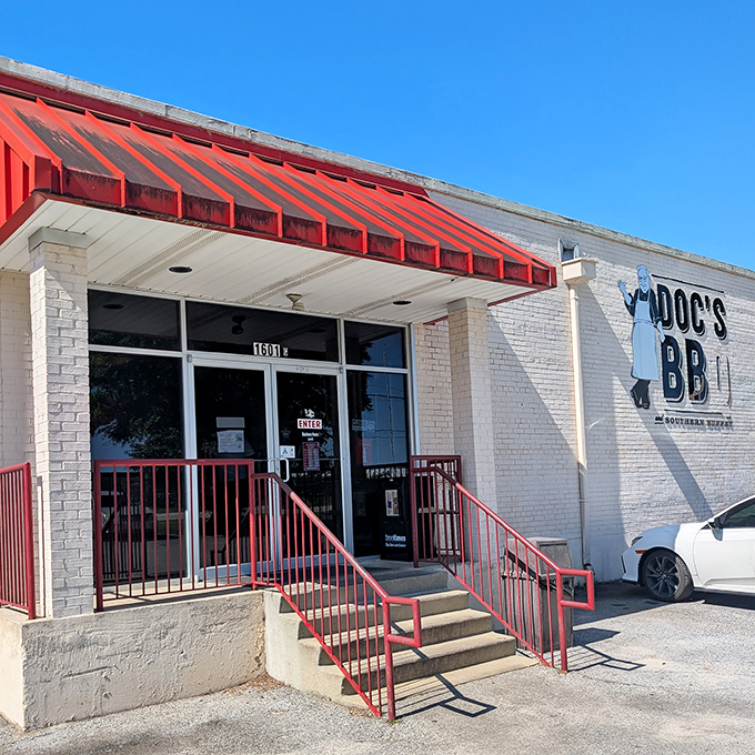 This no-nonsense BBQ joint proves great food doesn't need fancy digs &ndash; just follow the heavenly aromas to the red-trimmed entrance.