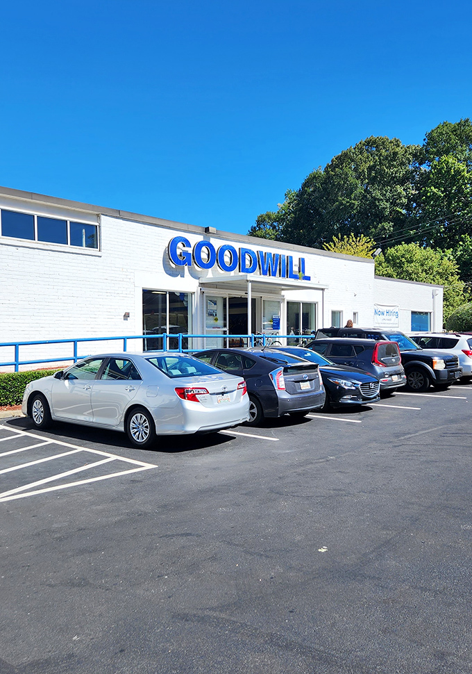 A full parking lot at Goodwill means one thing: the donation fairy visited recently with amazing stuff.