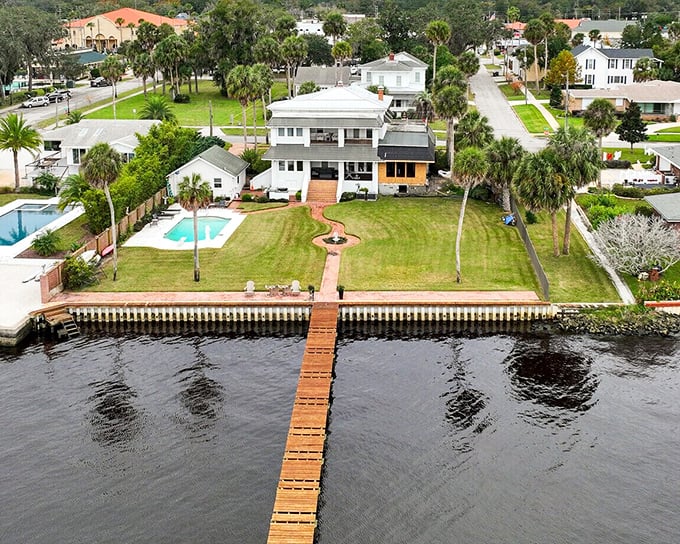 Modern comfort blends seamlessly with natural beauty along these tranquil residential waterways.