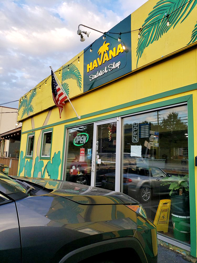 The American flag meets Cuban sandwich paradise! Havana's bright facade stands out like a tropical vacation on Buford Highway &ndash; no passport required for these pressed perfections.