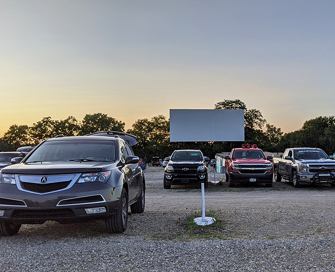 Sunset signals showtime at this outdoor theater where stars shine both onscreen and overhead.