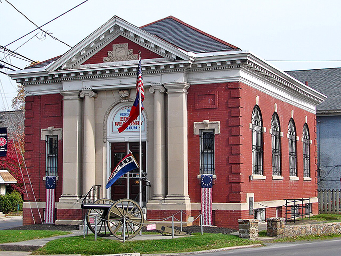 The old building’s stately columns give it the look of a timeless museum, a reminder of when communities built to last for generations.