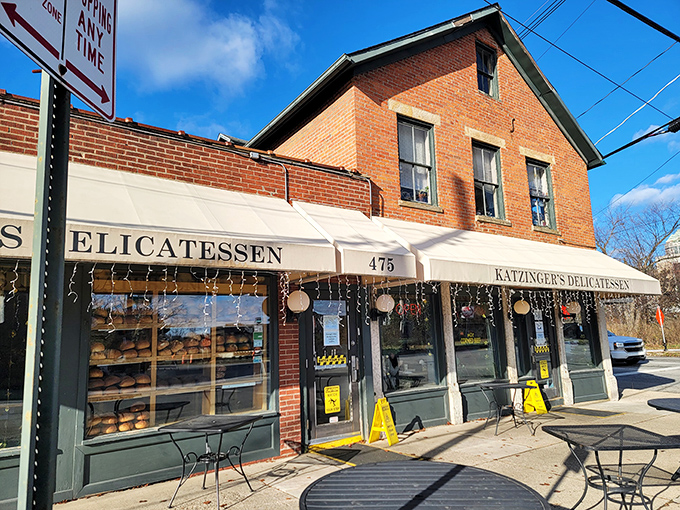 Those outdoor tables offer front-row seats to Columbus street life while you savor authentic deli magic.