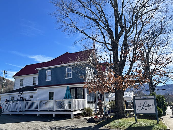 Mountain mornings start right when you spot Louise's welcoming front porch and homestyle promise.