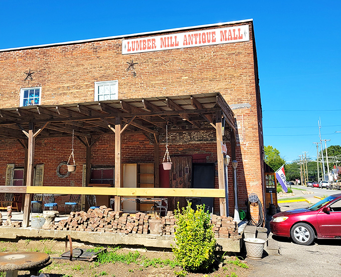 That classic brick facade whispers stories of craftsmanship from eras when things were built to last.