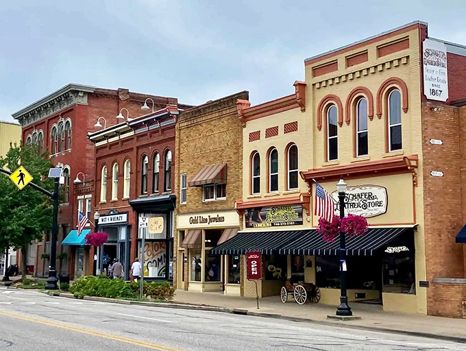 The historic architecture of Marietta creates a living museum where each building seems to whisper tales from another era.